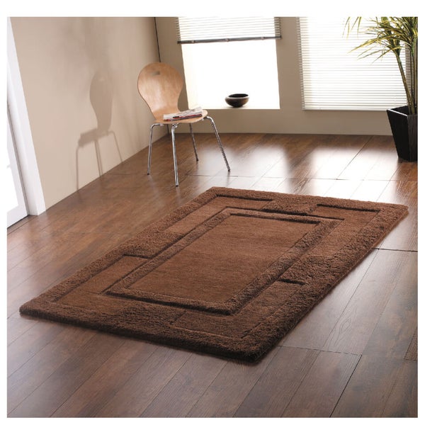 Flair Sierra Apollo Rug - Chocolate | TheHut.com
