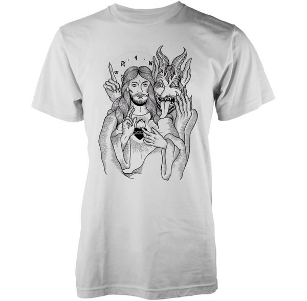 T-Shirt Homme Jésus et le Diable Abandon Ship -Blanc Clothing | Zavvi ...