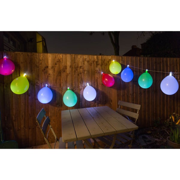 Balloon String Lights - White - IWOOT UK