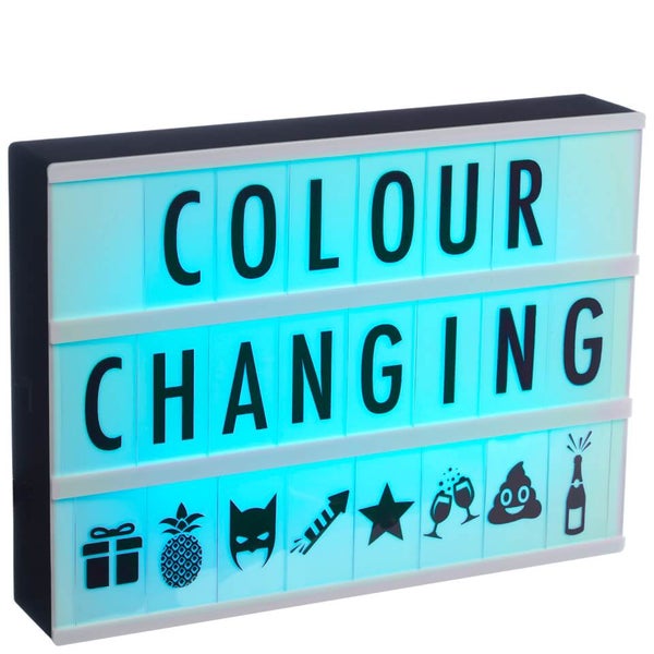 A4 Colour Changing Cinematic Light Box - Black - IWOOT UK