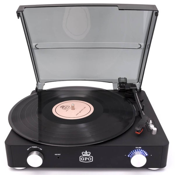 GPO Retro Stylo 2 Rubberised Finish Turntable - Black Electronics ...