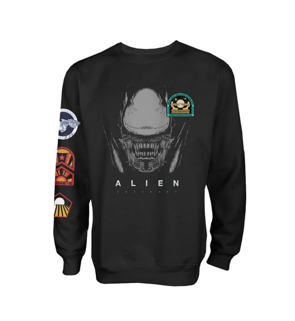 Alien Covenant Xenomorph Insignia Men's Black Sweatshirt Merchandise ...