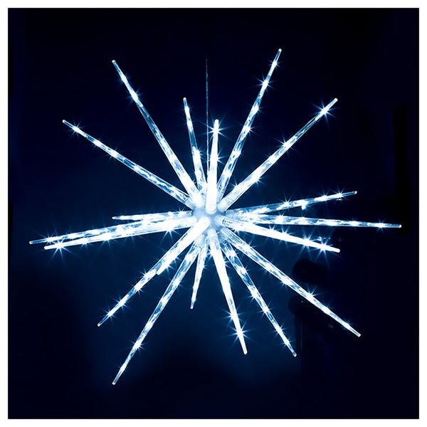 Christmas Workshop LED Starburst Light 70cm - White - IWOOT UK