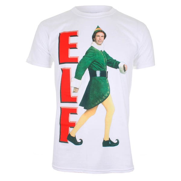 Elf Men's Christmas Elf Walking T-Shirt - White Merchandise - Zavvi UK