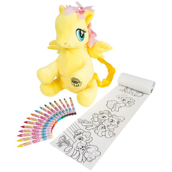 My Little Pony Fluttershy Backpack with Colouring Accessories Toys ...