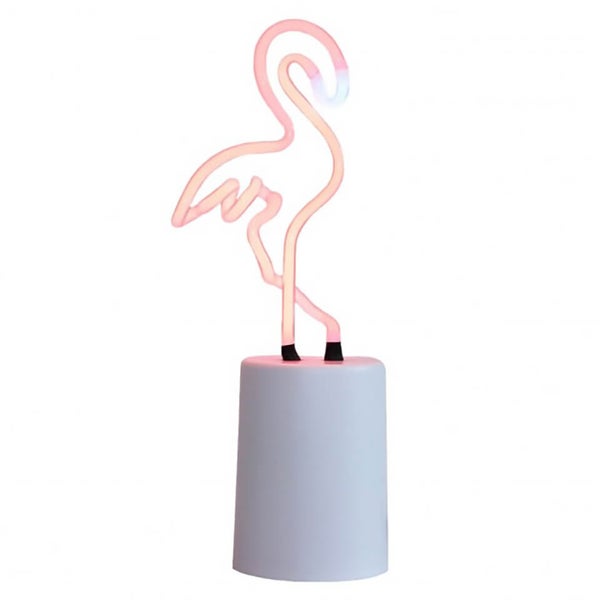 Mini Neon Flamingo Lamp - IWOOT UK