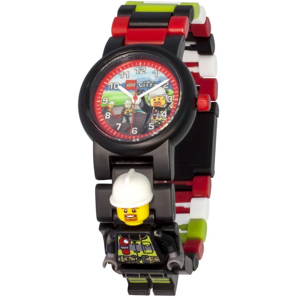 LEGO City Fireman Minifigure Link Watch - IWOOT UK