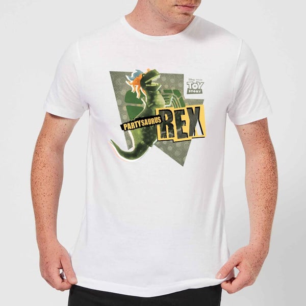 Toy Story Partysaurus Rex Men's T-Shirt - White Clothing - Zavvi UK