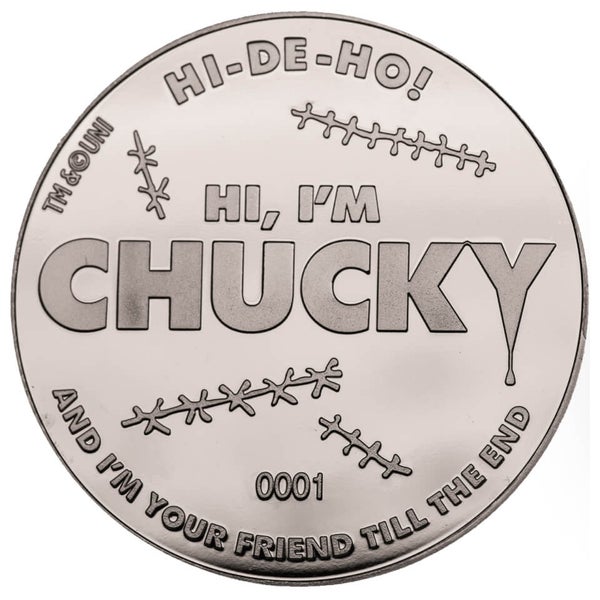 Chucky Collector's Limited Edition Coin: Silver Variant Merchandise ...