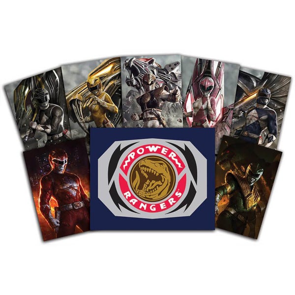 Power Ranger Power Pack 6.5 x 10 Inch Lithograph Prints by Dave Rapoza ...
