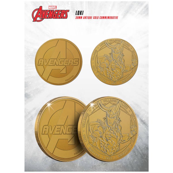 Marvel Loki Collectable Evergreen Commemorative Coin Merchandise - Zavvi UK