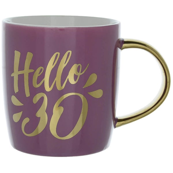 Candlelight Hello 30 Birthday Mug in Gift Box - IWOOT UK