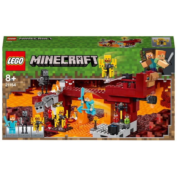 LEGO Minecraft: The Blaze Bridge Building Set (21154) Toys - Zavvi UK