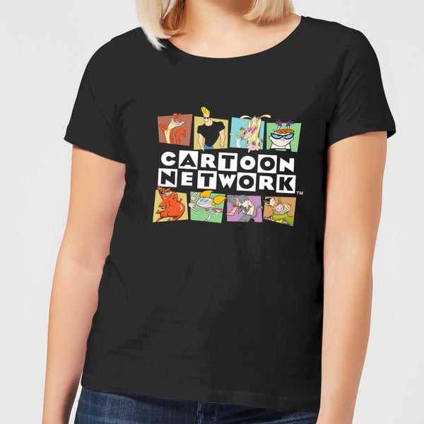 Cartoon Network Logo Characters Women's T-Shirt - Black Clothing - Zavvi UK
