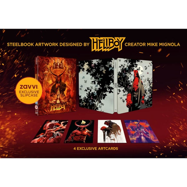 Hellboy 4K Ultra HD (Includes 2D Blu-ray) – Zavvi Exclusive Steelbook ...