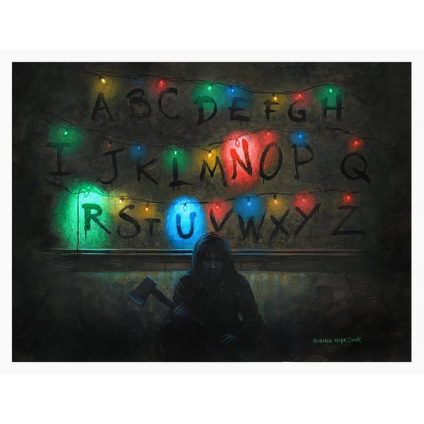 Netflix's Stranger Things "RUN" Fine Art Giclee Print Merchandise ...