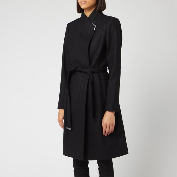 Ted Baker Women's Ellgenc Belted Wrap Coat - Black | TheHut.com