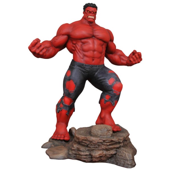 Diamond Select Marvel Gallery PVC Figure - Red Hulk Merchandise - Zavvi UK