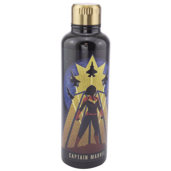 Captain Marvel Water Bottle Traditional Gifts - Zavvi UK
