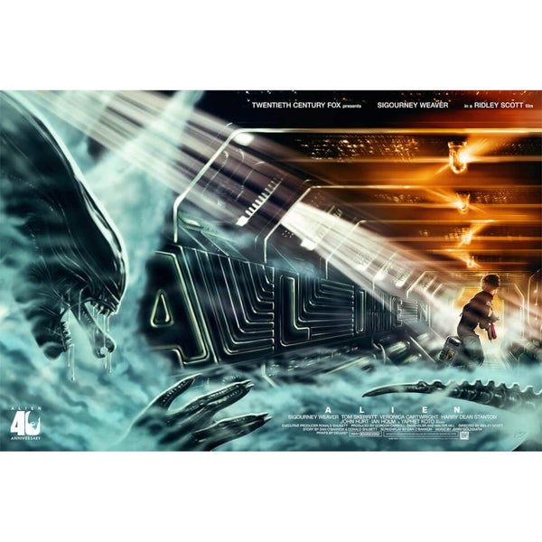 Alien '40th Anniversary' Fine Art Giclee Merchandise - Zavvi UK