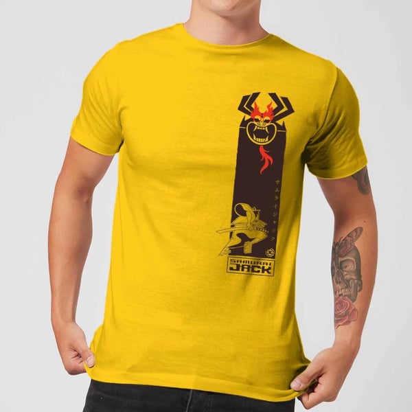 Samurai Jack Samurai Stripe Men's T-Shirt - Yellow Clothing - Zavvi UK