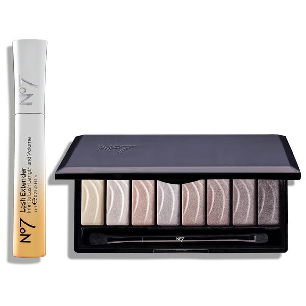 No7 Dream Eyes Stay Perfect Eye Shadow Palette & Lash Extender Mascara ...