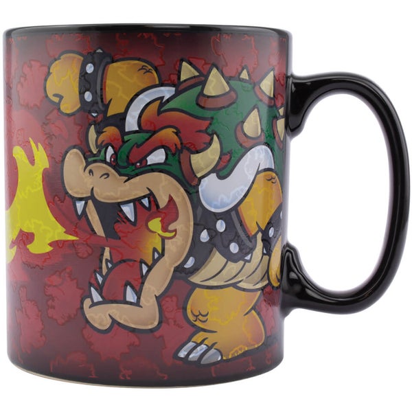 Super Mario Bowser XL Heat Change Mug Traditional Gifts - Zavvi US