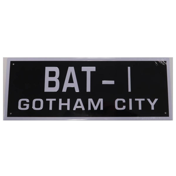 DC Comics Batman Batmobile License Plate Prop Replica Merchandise ...