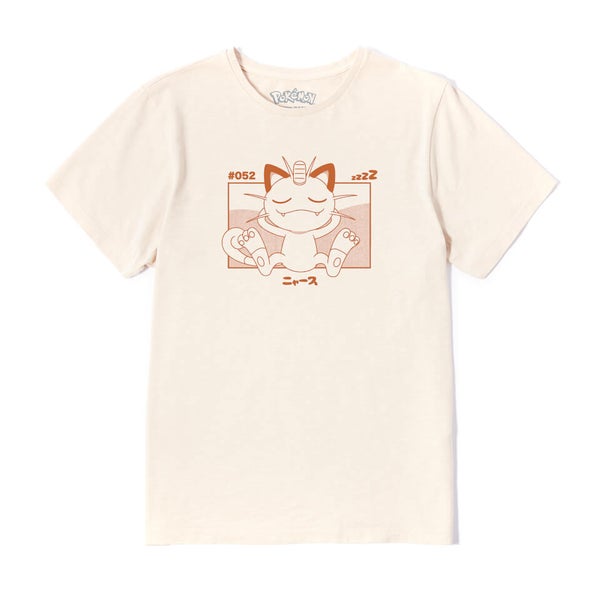 Pokémon Meowth Unisex T-Shirt - White Vintage Wash Clothing - Zavvi UK