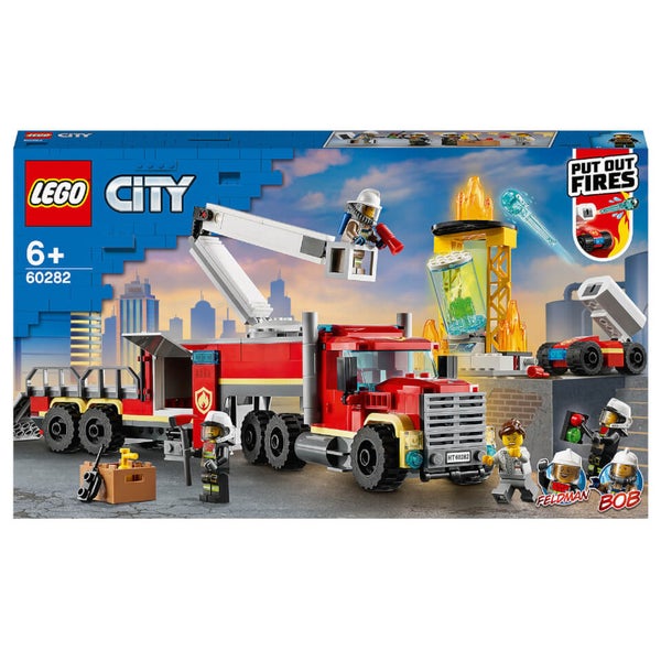 LEGO City: Fire Command Unit with Toy Fire Engine (60282) - IWOOT UK