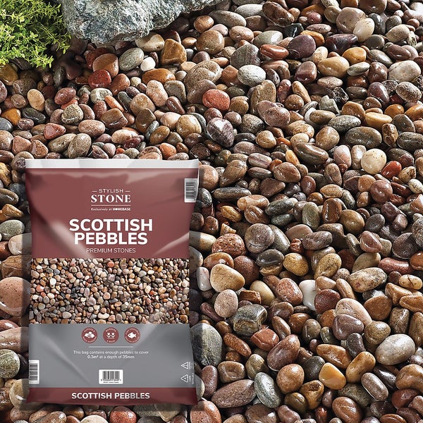Offer Homebase Stylish Stone Premium Scottish Pebbles