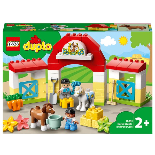 LEGO DUPLO Town: Horse Stable and Pony Care Toddler Toy (10951) - IWOOT UK