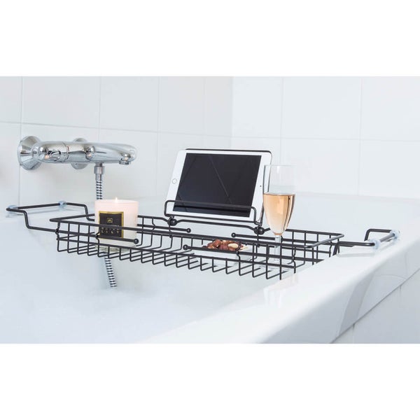 Iron Black Bath Tub Caddy - IWOOT UK