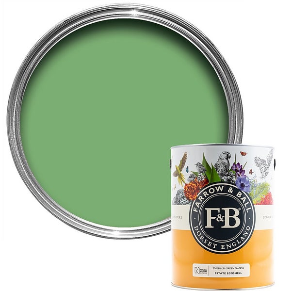 Farrow & Ball Natural History Museum Estate Eggshell Paint Emerald ...