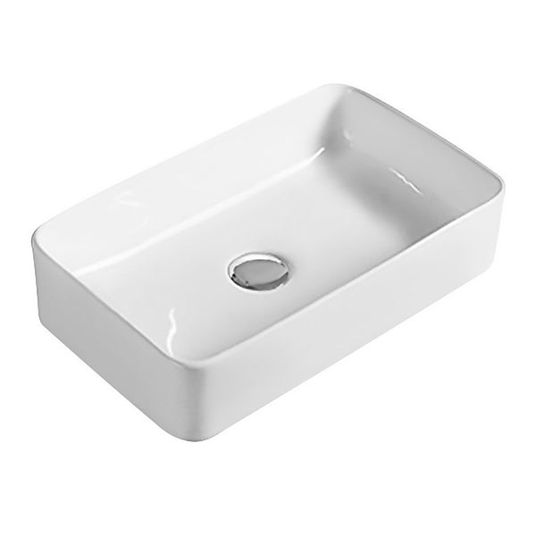 Bathstore Rectangular Ceramic Wash Bowl | Homebase