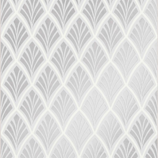 Laura Ashley Florin Silver Wallpaper Homebase