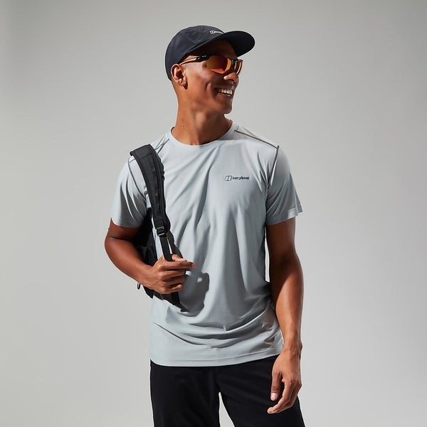 Men's 24/7 Tech Tee Super Stretch Crew in Grey | Berghaus