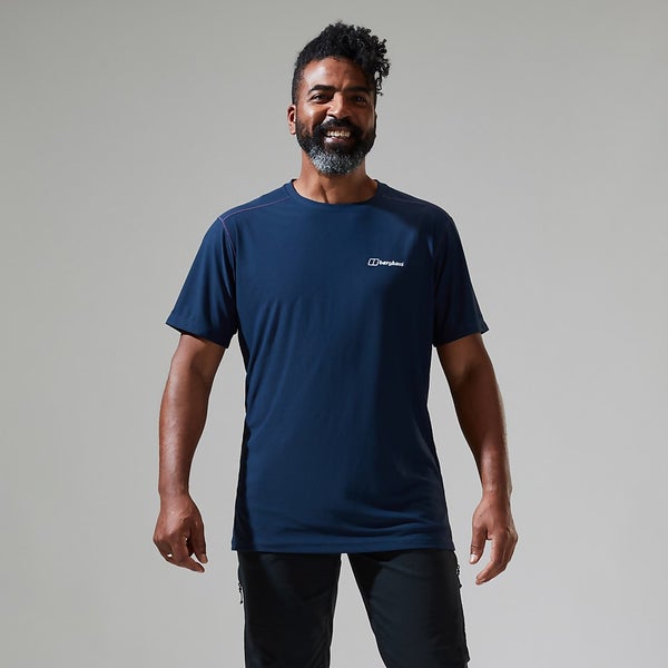 Men's 24/7 Tech Tee Super Stretch Crew in Blue | Berghaus