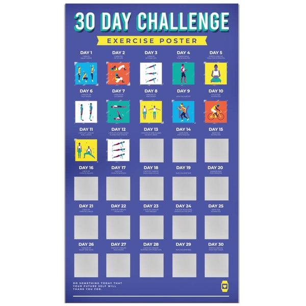 30 Day Challenge Posters - Exercise - IWOOT UK