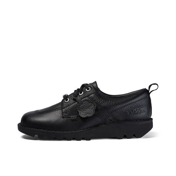 Adult Unisex Kick Lo Tumbled Leather Black | Kickers