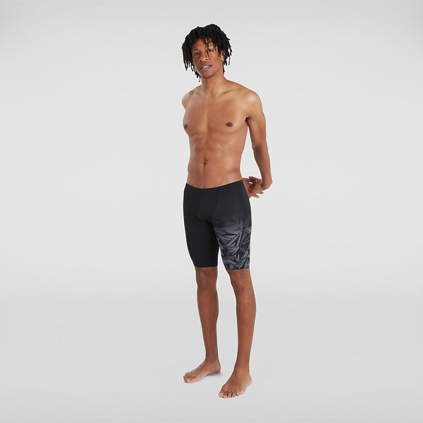 Men's Placement V-Cut Jammer Black/Grey | Speedo
