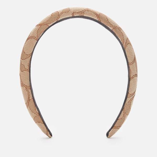 Coach Women's Signature Headband - Khaki | TheHut.com
