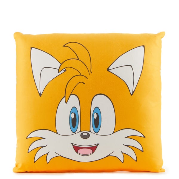 Sonic The Hedgehog Tails Face Square Cushion Homeware - Zavvi UK