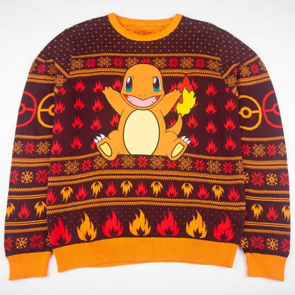 Pokémon Charmander Knitted Christmas Jumper Clothing - Zavvi UK