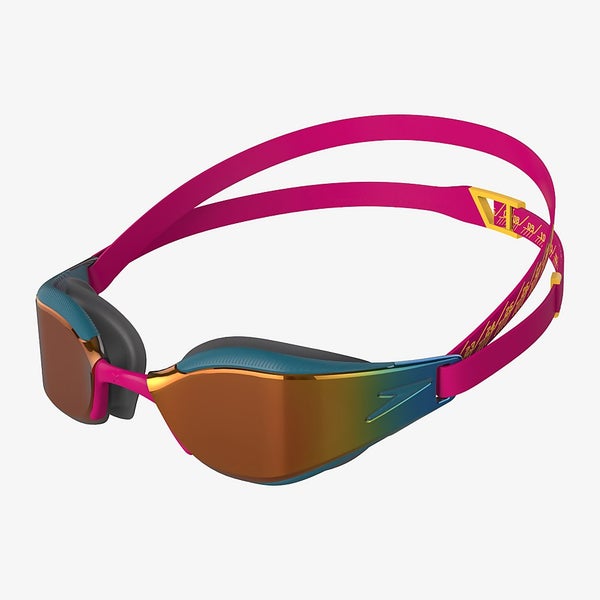 Adult Fastskin Hyper Elite Mirror Goggles Red/Blue | Speedo