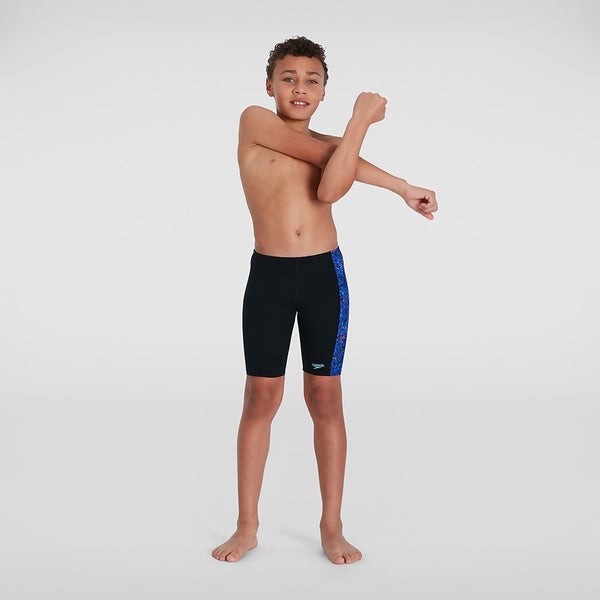 Boys' Digital Allover Panel Jammer Black/Blue | Speedo