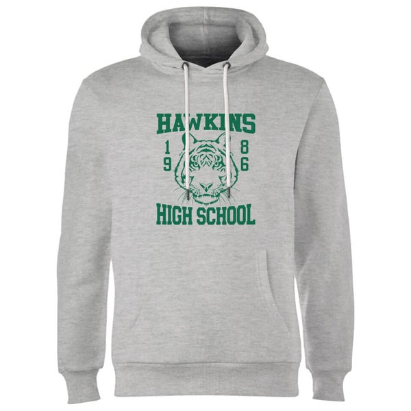 Stranger Things Hawkins High School Hoodie - Grey Clothing | Zavvi ...