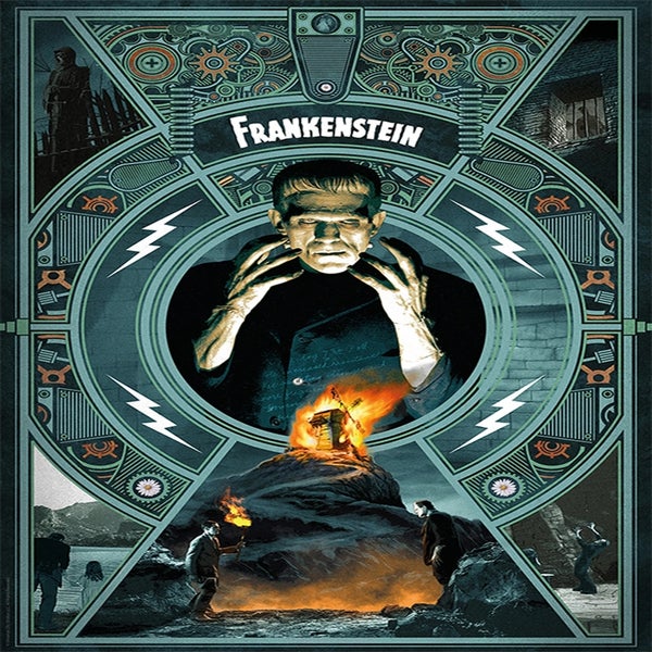 Frankenstein Limited Edition Art Print by Fanattik Merchandise - Zavvi UK