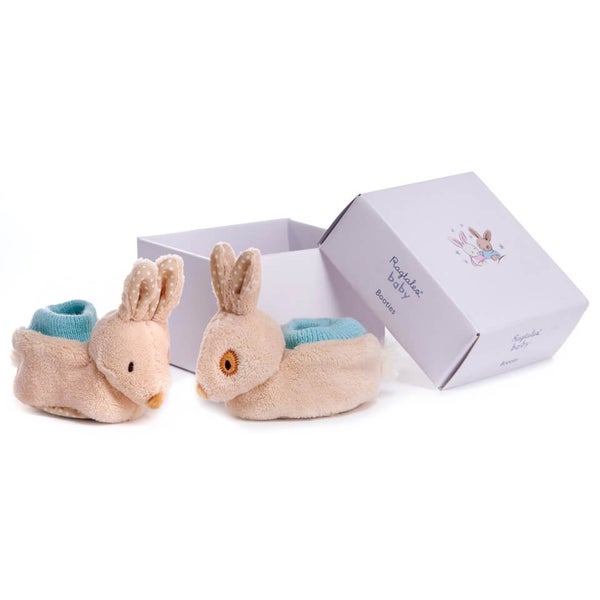 Ragtales by Posh Paws Alfie Rabbit Baby Booties in Gift Box - IWOOT UK