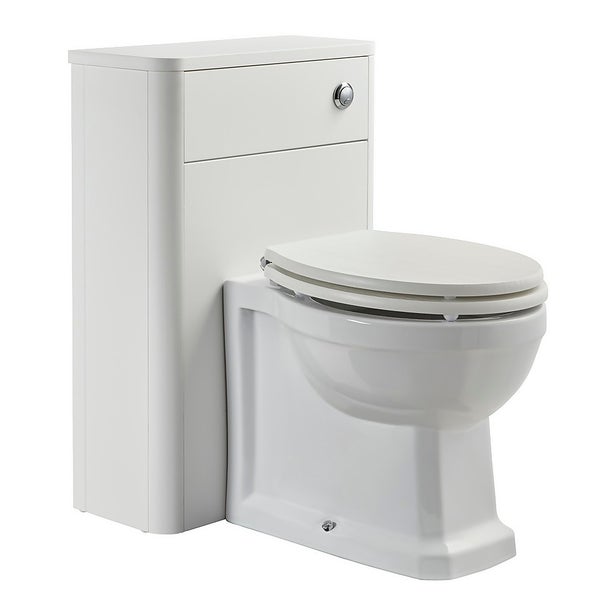 Country Living Wicklow Toilet Unit - Matt White | Homebase